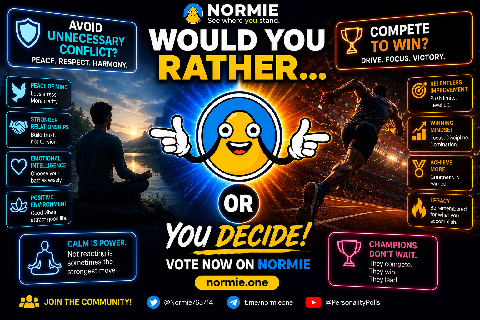 Would You Rather… Avoid Unnecessary Conflict OR Compete to Win?